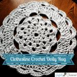 How to Crochet a Doily Rug with Clothesline, Easy Crochet Rug Pattern ...