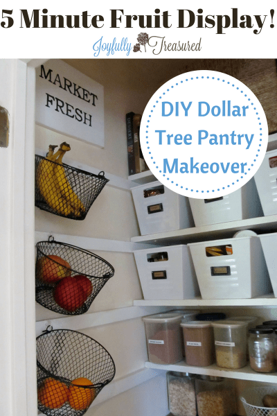 Easy Wall Mounted Fruit Basket Display DIY (for just $5!) - Joyfully ...