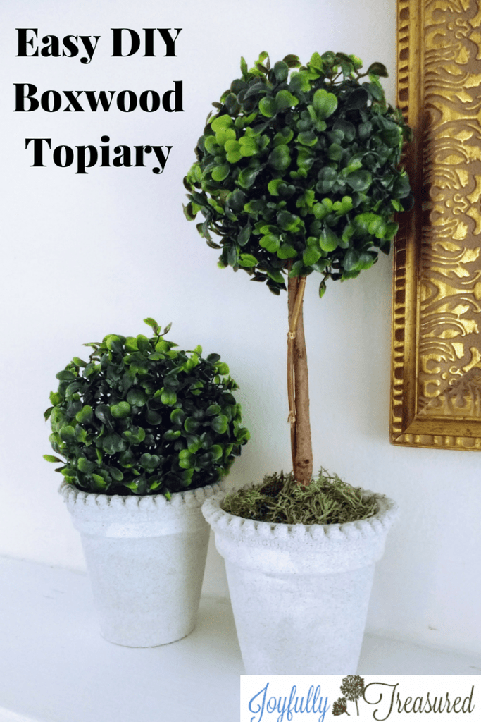 Faux Boxwood Topiary DIY, Ballard Inspired Small Boxwood Topiary Living ...