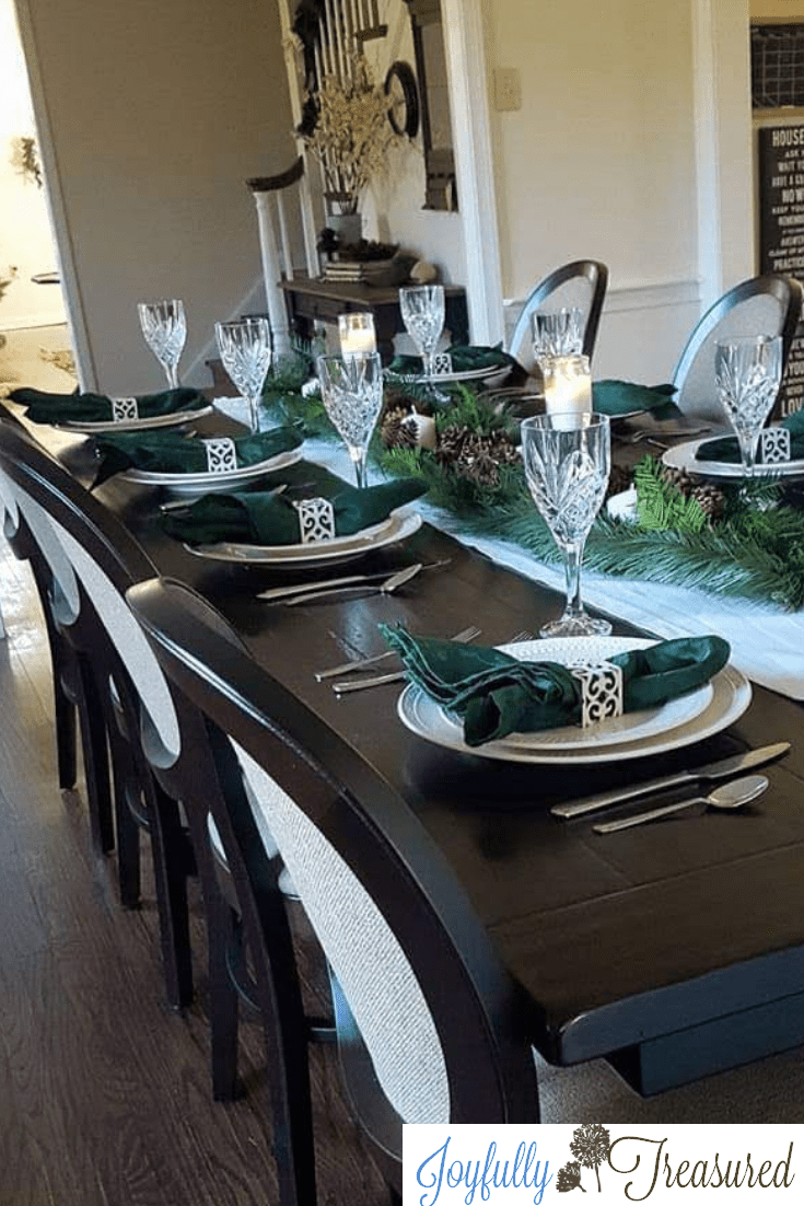 Easy Natural Christmas Decor, Neutral Winter Table Centerpiece Idea ...