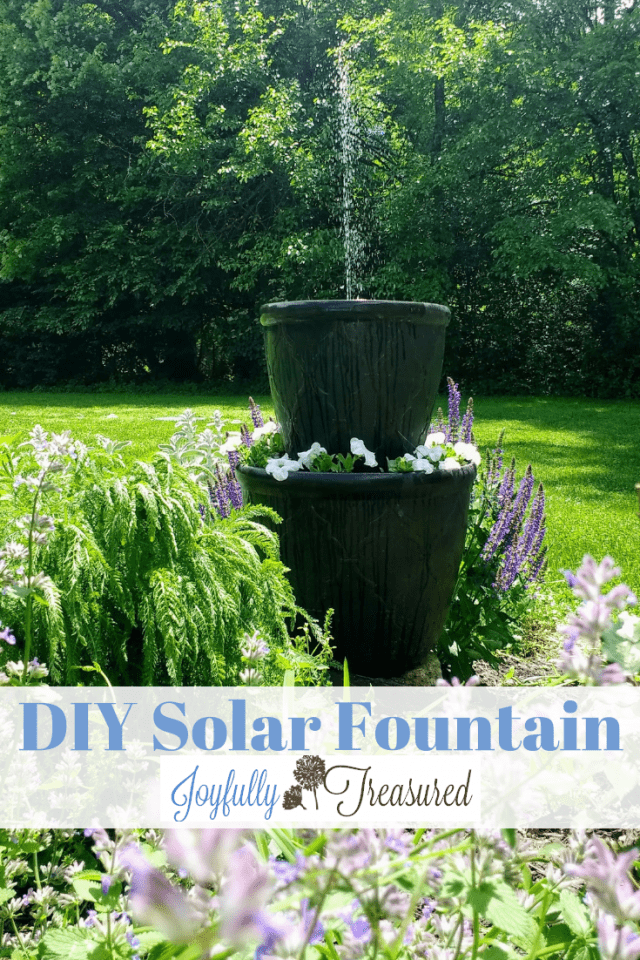 DIY Solar Fountain with Planter, How to Make a Solar Water Fountain ...