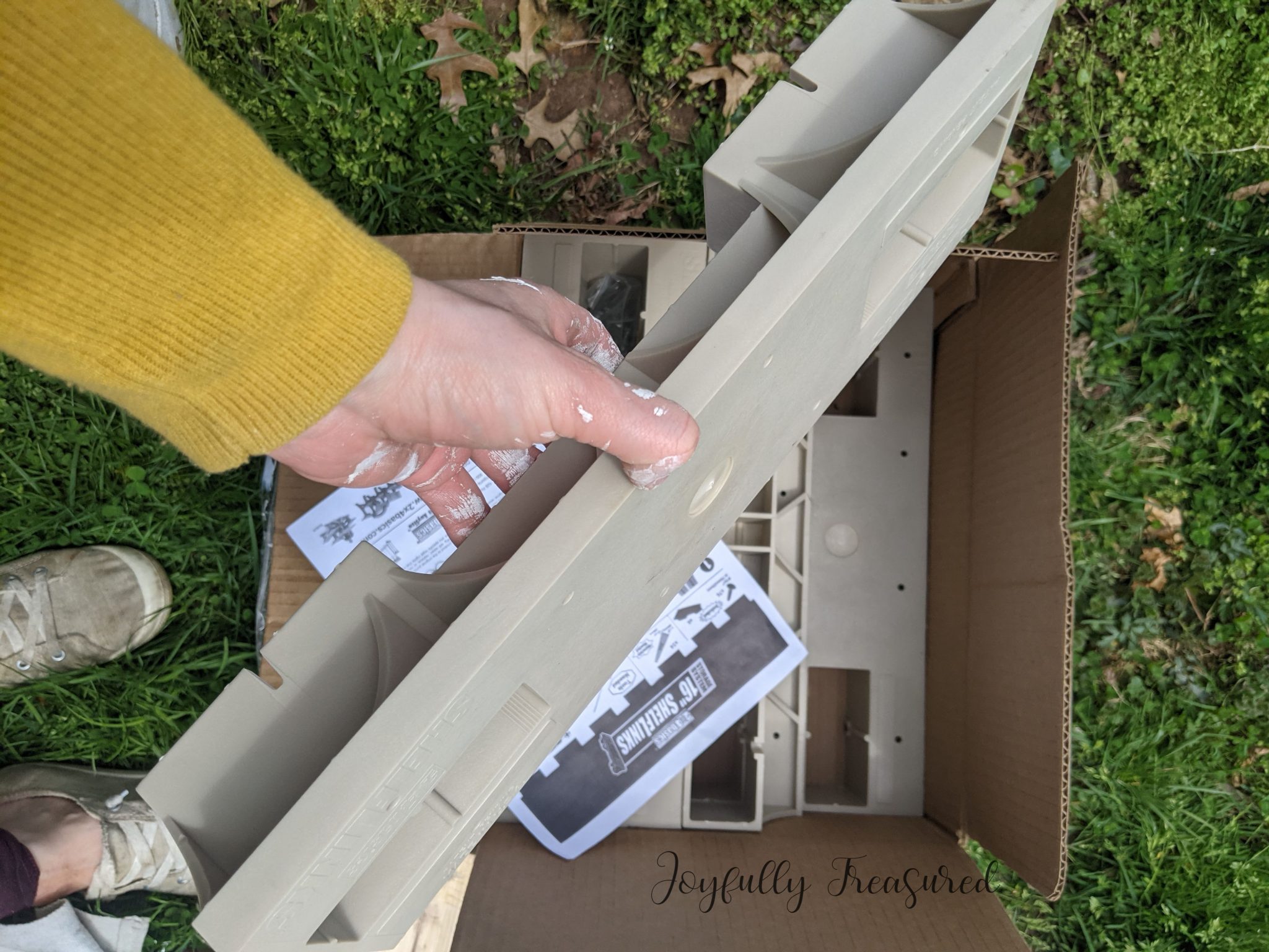 Outdoor Firewood Storage Rack DIY - Joyfully Treasured