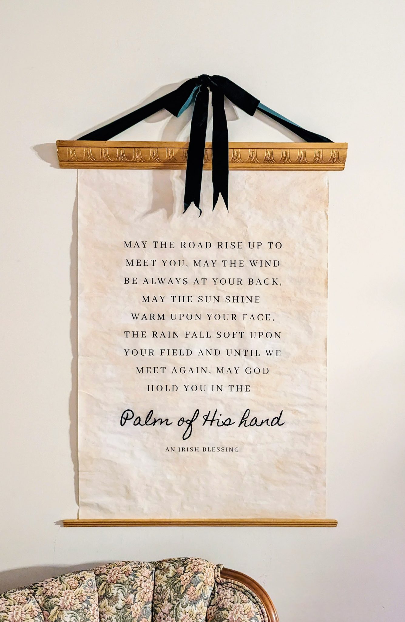 How to Hang a Poster without a Frame, Diy Poster Hanger - Joyfully ...