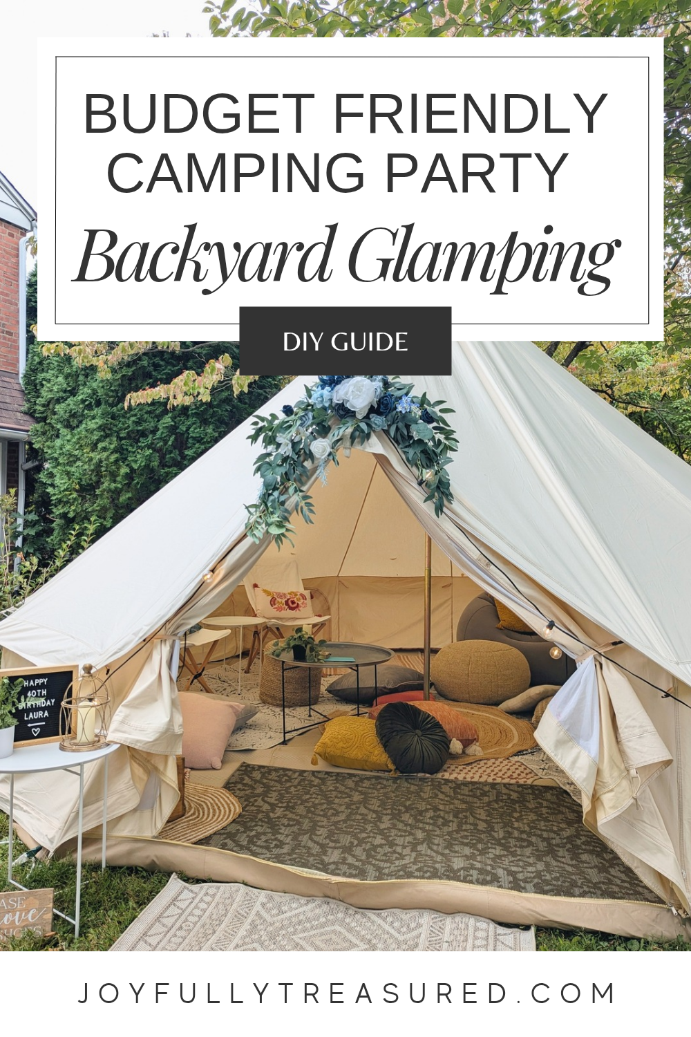 How I’d DIY a Luxury Backyard Glamping Party for Under $300 (From a ...